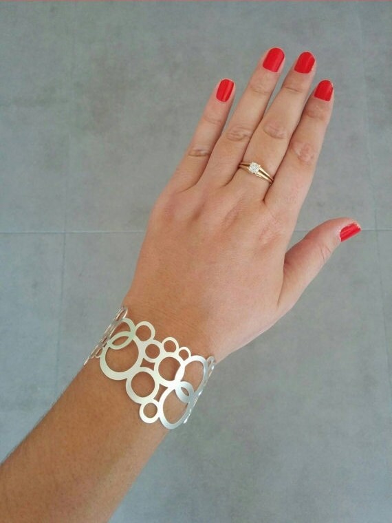 Silver Bracelet Sterling Silver Bracelet Circle Braclete