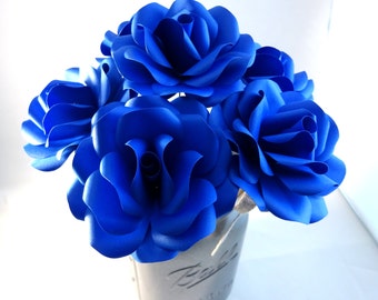 Royal blue flower | Etsy