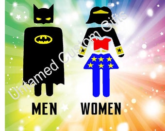 Bathroom door sign | Etsy