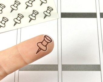 Thumb tack stickers | Etsy