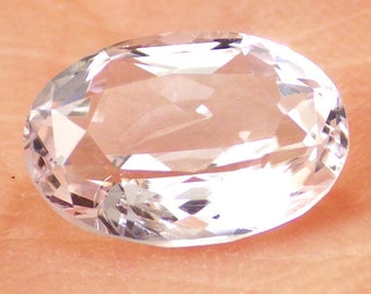 Pink beryl ring | Etsy