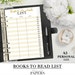 Printable BOOK LIST insert for your personal and A5