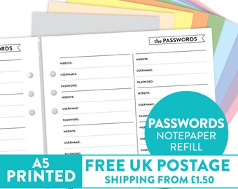 Password binder | Etsy