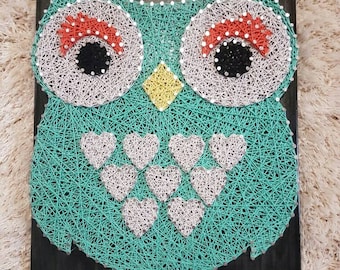 Owl string art | Etsy