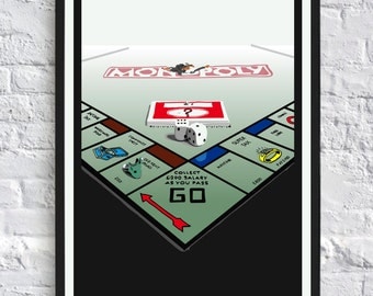 Unique monopoly art related items | Etsy