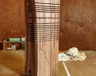 Small LED Log Light Table Lamp Desk Light Real Wooden Log