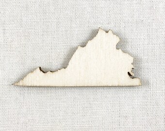 Virginia state shape | Etsy
