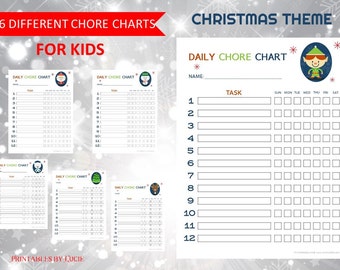 Items similar to Personalized Kids Chore Reward Chart {Printable} Sized ...