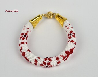 Bead Crochet Rope PATTERN PDF File Tutorial Climbing Roses