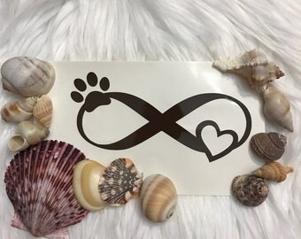 Infinity paw print | Etsy