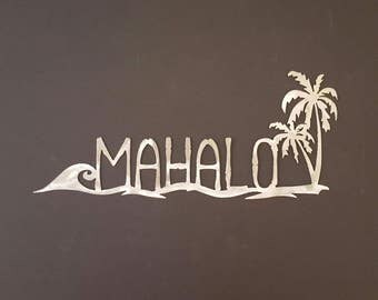 Mahalo sign | Etsy
