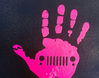 Pink jeep decal | Etsy