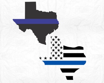 Texas thin blue line | Etsy