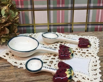 Forest Animal Ceramic Measuring Spoons