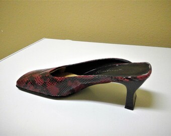 Snakeskin mules | Etsy