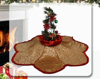 Gold tree skirt | Etsy