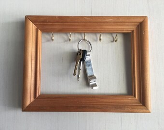 Photo Key Ring Sterling Silver Picture Frame Key Chain