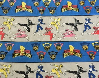 Power rangers fabric | Etsy