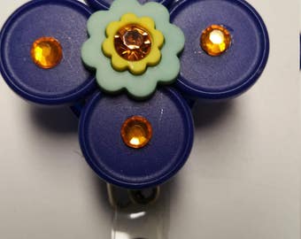 Items similar to OWL Button Retractable Badge Reel Complete with ...