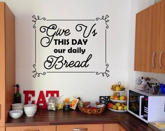 Daily bread decal | Etsy