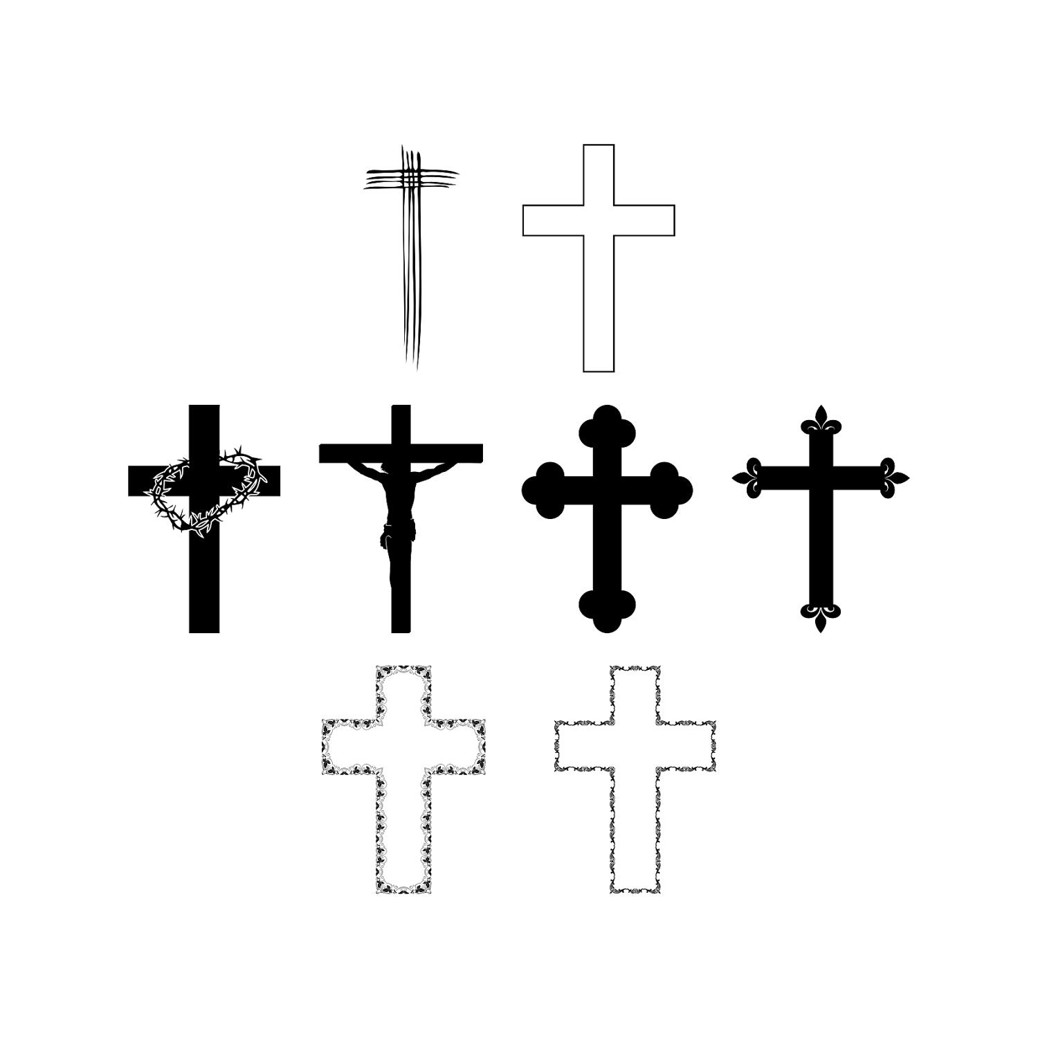 Cross bundle Svg file Christian cuttable SVG files Cut files