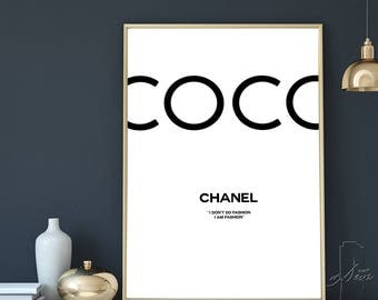 Coco chanel poster | Etsy