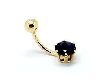 14k gold belly ring | Etsy