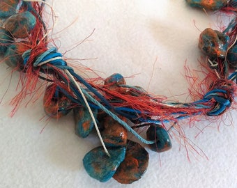 Paper mache bead | Etsy