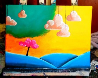 Colorful painting | Etsy