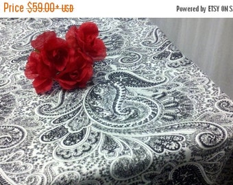 Paisley tablecloth | Etsy