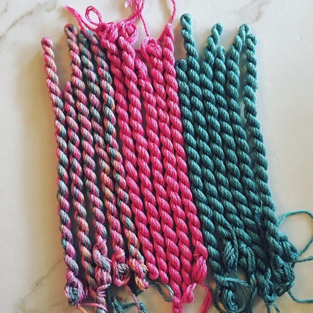 Fine Hand Dyed Silks Threads & Fibers by TheThreadGatherer on Etsy