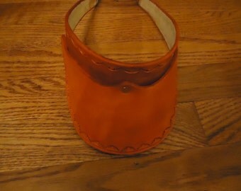 Leather visor | Etsy
