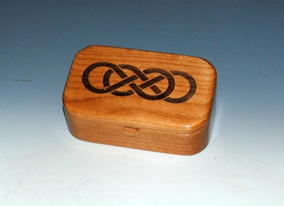 Laser Engraved Double Infinity Alder Handmade Wooden Box – Wood Box ...
