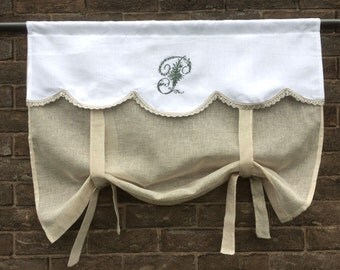 Unique tie up valances related items | Etsy