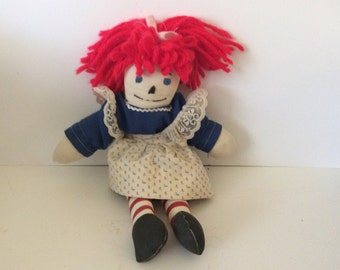 Raggedy ann doll | Etsy