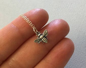 Bee necklace | Etsy