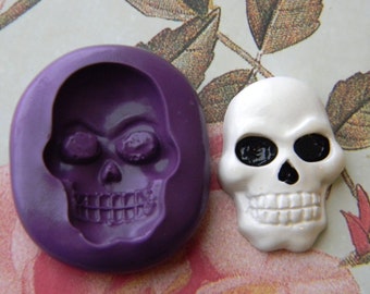 Skeleton mold skull and bones jewelry mold clay skull mold