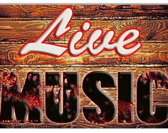 Live music sign | Etsy