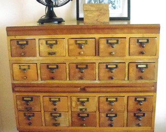 Library card catalog | Etsy