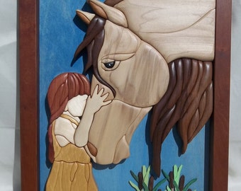 Wood intarsia | Etsy