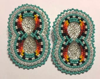 Native american beaded earrings | Etsy