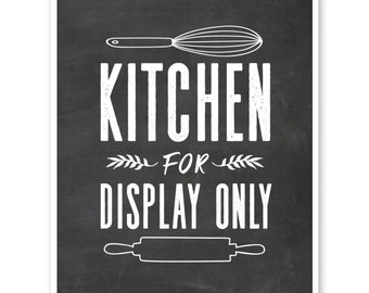 Funny kitchen quote | Etsy