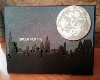 Shoot for the Moon Stars Print INSTANT DOWNLOAD 8x10 Printable