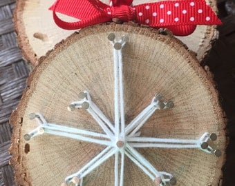 Snowflake string art | Etsy