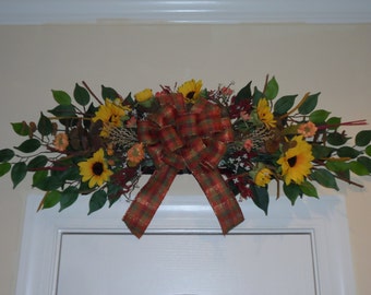 Sunflower swag | Etsy