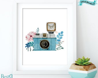 Camera poster | Etsy