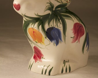 Large ceramic rabbit | Etsy