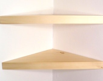 Floating corner shelves | Etsy