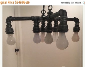 Unique pipe chandelier related items | Etsy
