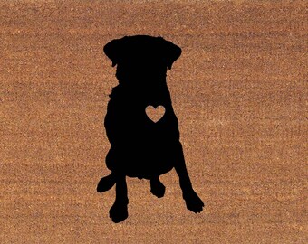 Heart doormat | Etsy